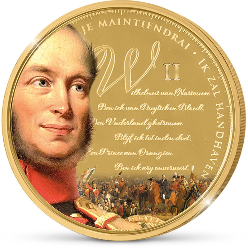 De "Koning Willem II, de Held van Waterloo" Koninkrijksponder