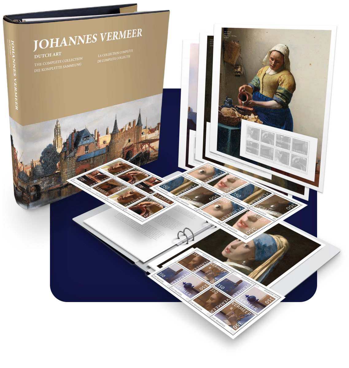 De Nationale Postzegelcollectie ‘Johannes Vermeer 350’